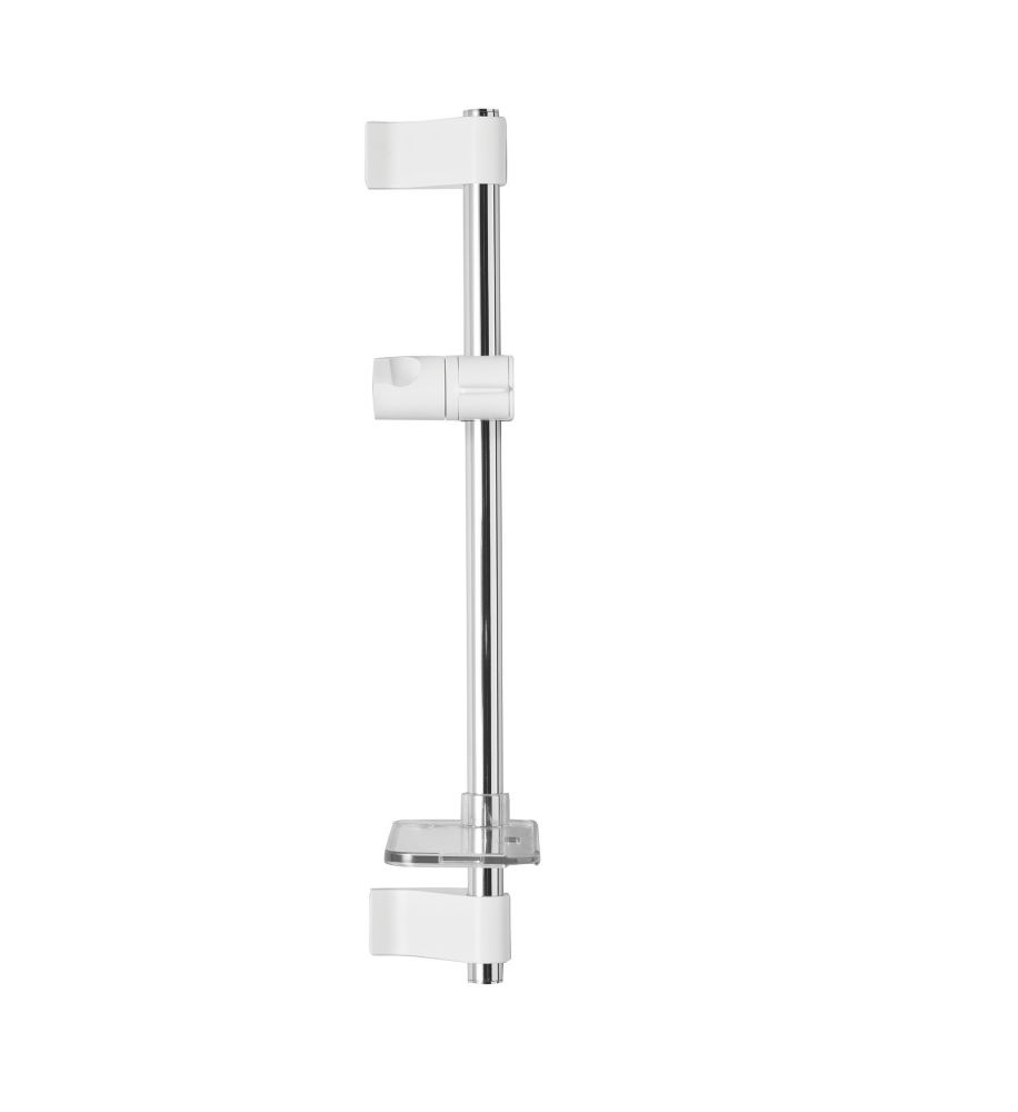 Triton Corner Riser Rail White/Chrome 530mm - Screwfix