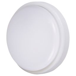 LAP Indoor Round LED Bulkhead White 9W 600lm - Screwfix