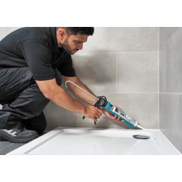 Dow 785+ Bacteria-Resistant Sanitary Silicone White 310ml - Screwfix