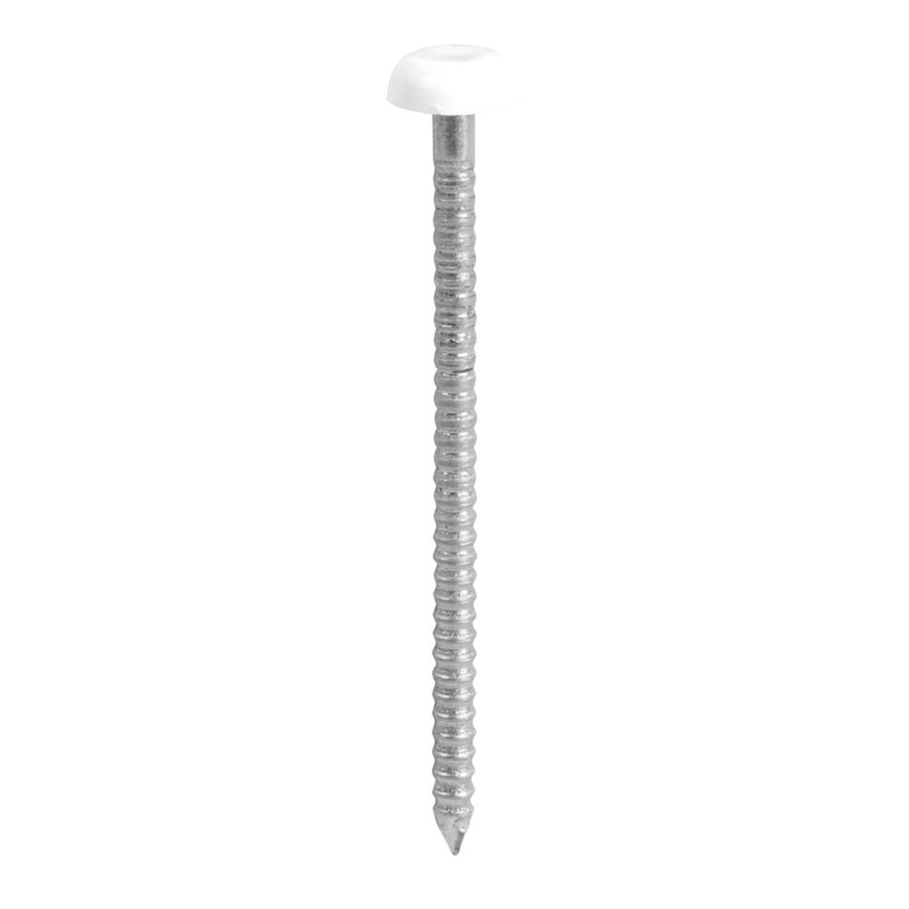 Timco Polymer-Headed Pins White 6.4mm x 40mm 0.29kg Pack - Screwfix