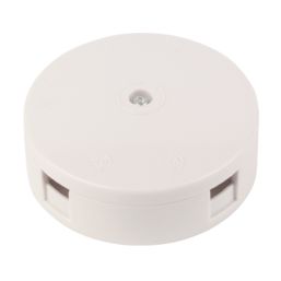 Essentials 30A 3-Terminal Junction Box White - Screwfix