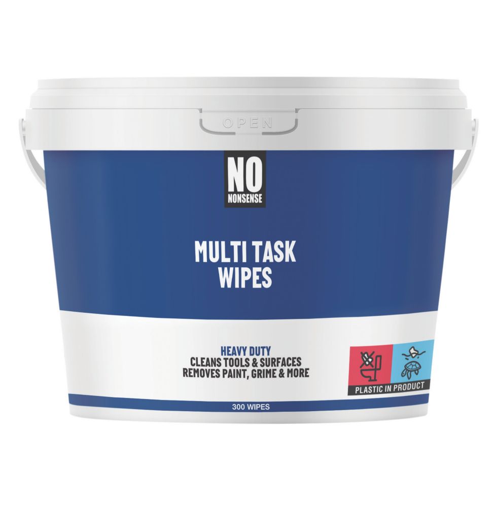 No Nonsense Multi-Surface Wipes 300 Pack - Screwfix