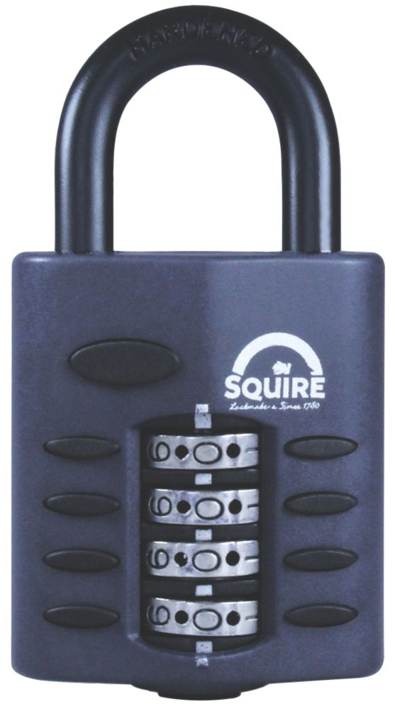 Squire Water-Resistant Combination Padlock Blue 40mm - Screwfix