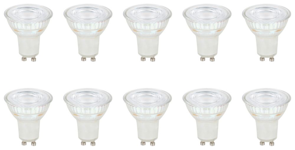 LAP GU10 LED Light Bulb 345lm 3.6W 10 Pack - Screwfix