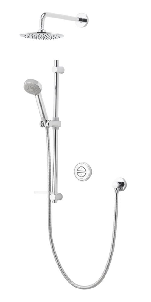 Aqualisa Smart Link HP/Combi Rear-Fed Chrome Thermostatic Shower With Diverter - Screwfix