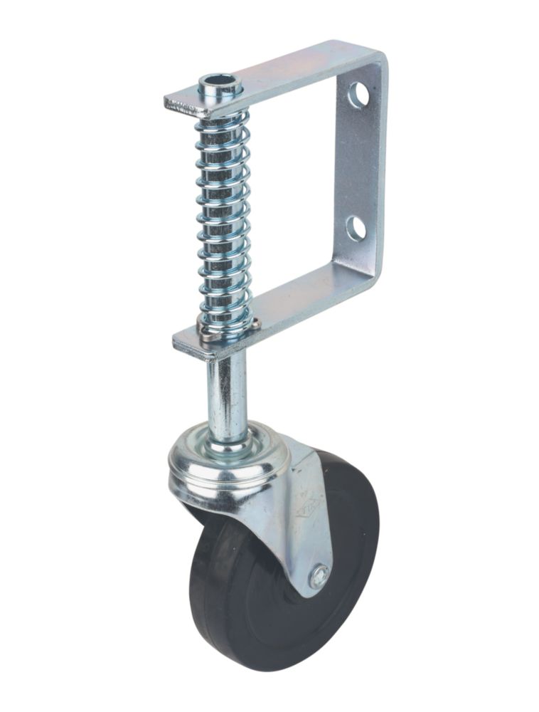 GateMate Medium Duty Gate Wheel 100mm Silver - Screwfix