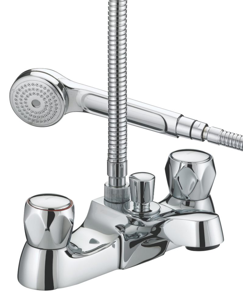 Bristan Club Deck-Mounted Bath/Shower Mixer Chrome - Screwfix