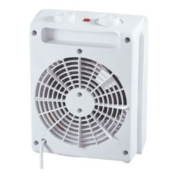 Nilaveli 2000W Electric Portable Fan Heater White - Screwfix