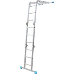 Mac Allister 3.30m Combination Ladder With Platform - Screwfix