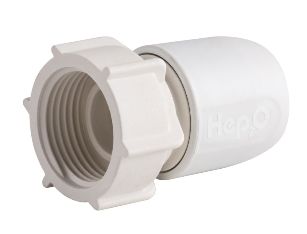 Hep2O Hand-Titan Plastic Push-Fit Straight Tap Connector 22mm x 3/4 ...