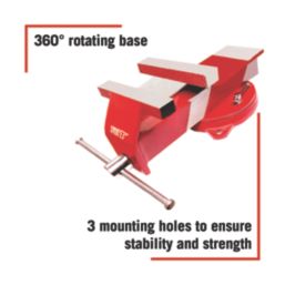 Forge Steel Workshop Vice 4.64" (118mm) - Screwfix