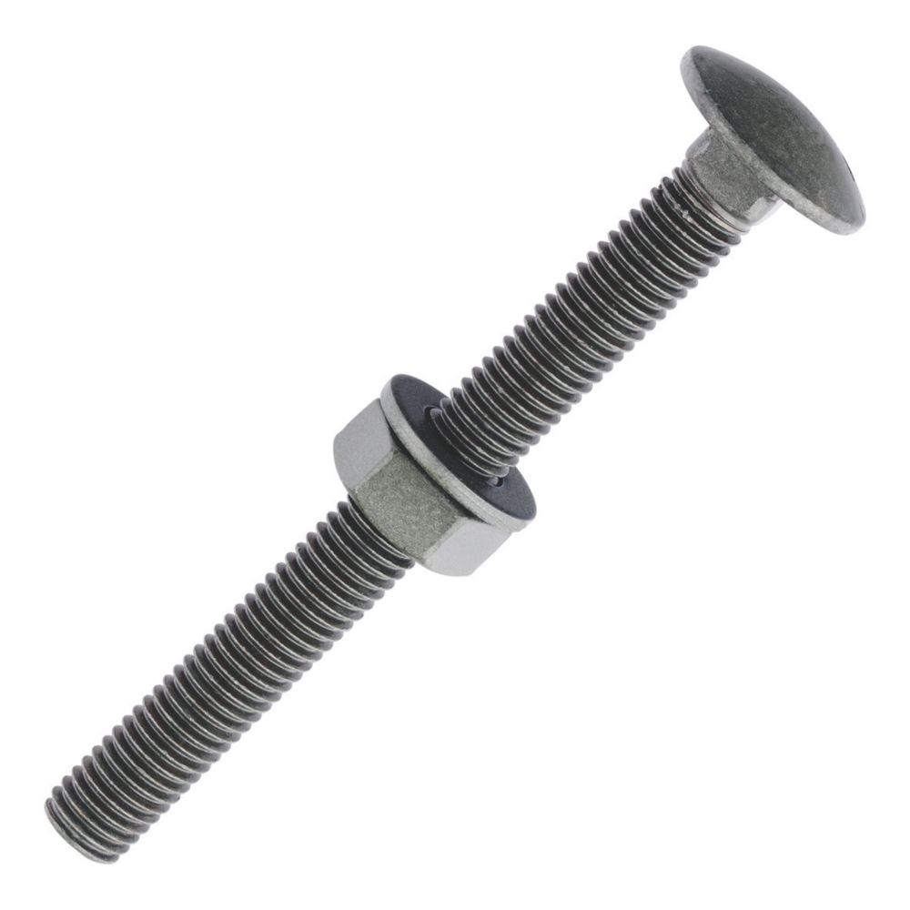 Timco Exterior Carriage Bolts Organic Green Coating M10 x 100mm 10 Pack ...