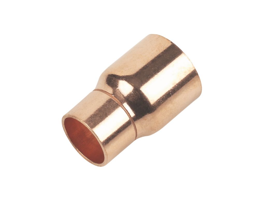 Flomasta Copper End Feed Fitting Reducers F 15mm x M 22mm 2 Pack - Screwfix