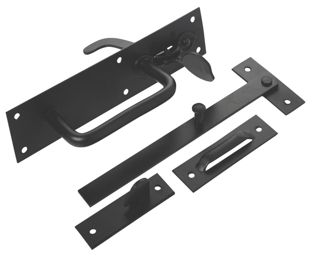 Smith & Locke Gate Latch Black 178mm - Screwfix