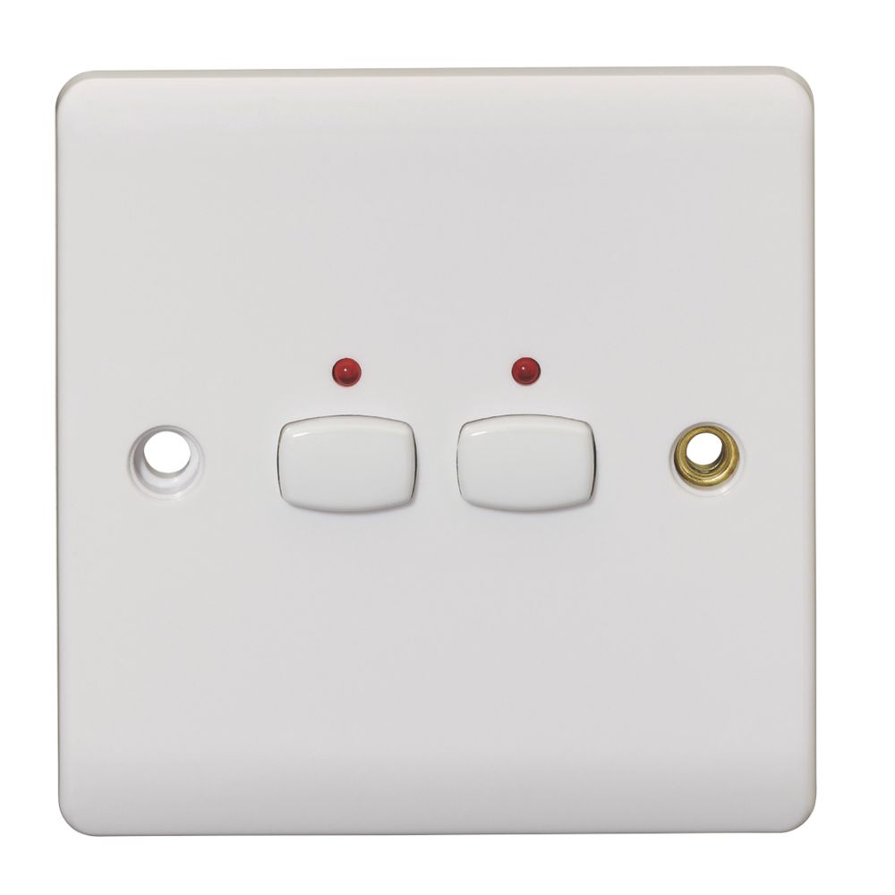 Energenie 2-Gang 2-Way Smart Light Switch White - Screwfix