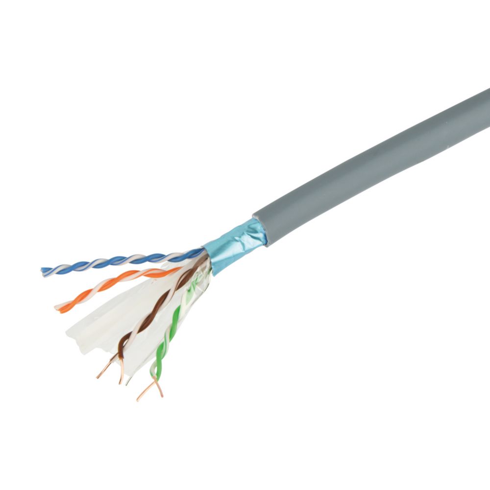 Labgear Cat 6 Blue 4-Pair 8-Core Shielded Ethernet Cable 305m Box ...