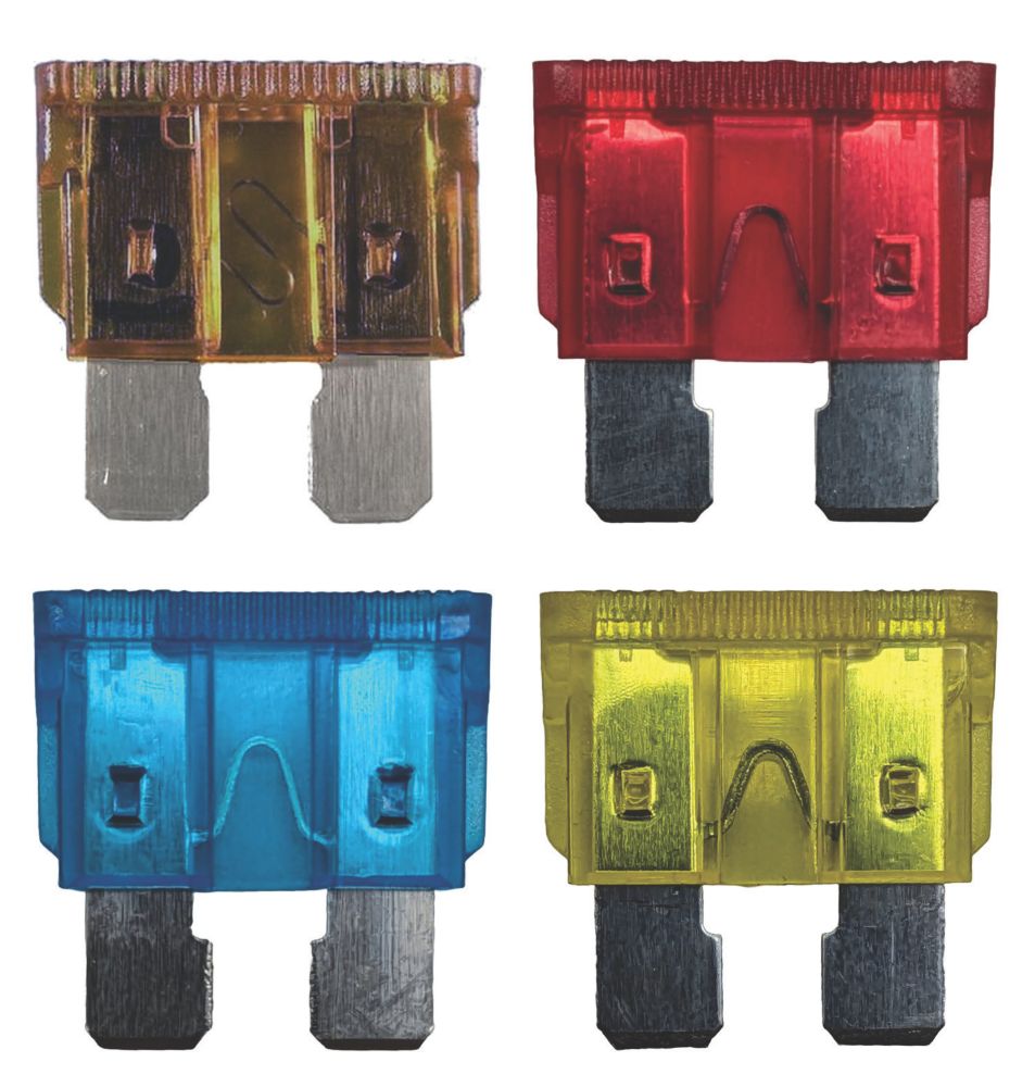 Pearl Consumables Assorted Standard Blade Auto Fuses 5-20A 4 Pieces ...