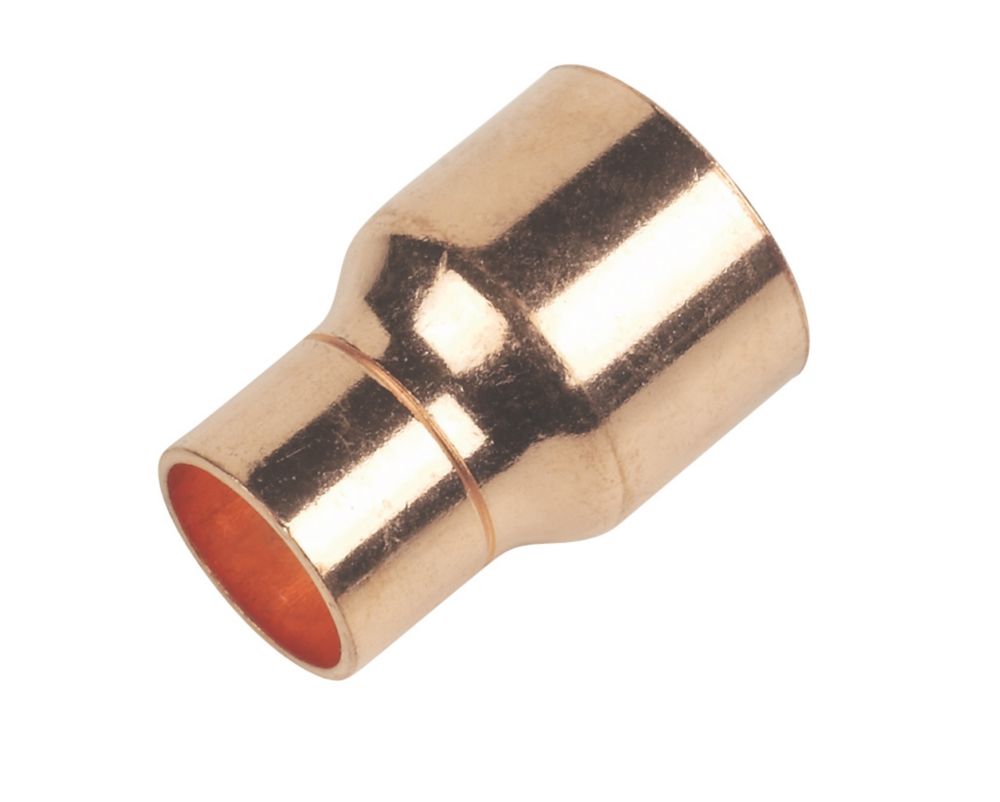 Flomasta Copper End Feed Reducing Couplers 22mm x 15mm 10 Pack - Screwfix