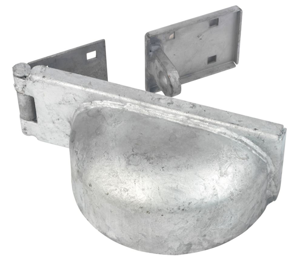 GateMate Right Hand Padlock Protector Galvanised 180mm - Screwfix