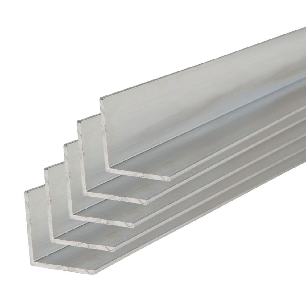Stormguard Aluminium Angles 1219mm x 25mm x 25mm 5 Pack - Screwfix