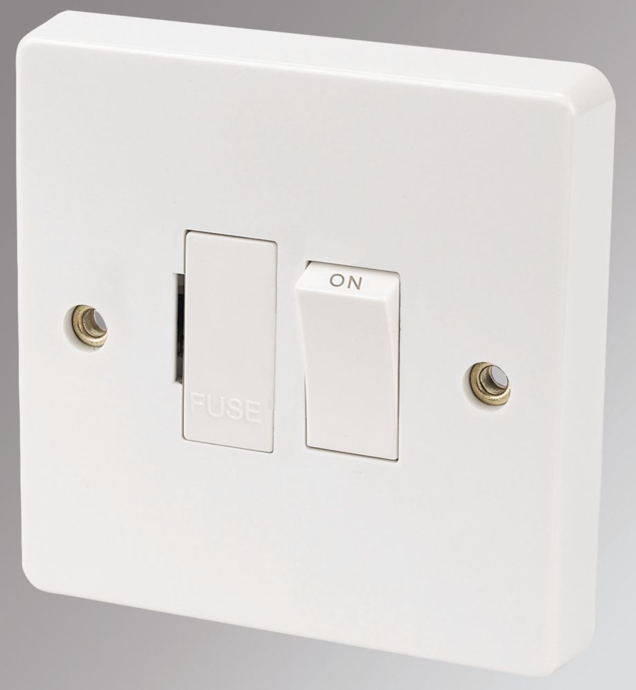 Crabtree Capital 13A Switched Fused Spur White | Fused Spurs | Screwfix.ie