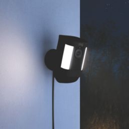 Ring Spotlight Cam Pro Black Wireless 1080p Outdoor Smart Camera with ...