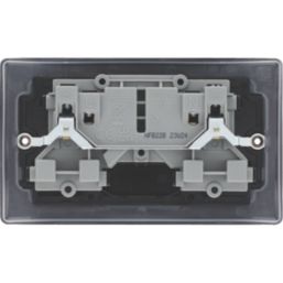 British General Nexus Metal 13A 2-Gang DP Switched Power Socket Matt ...
