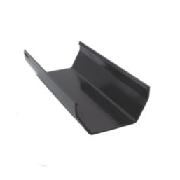 FloPlast RGS3B uPVC Square Gutter Black 114mm x 3m - Screwfix