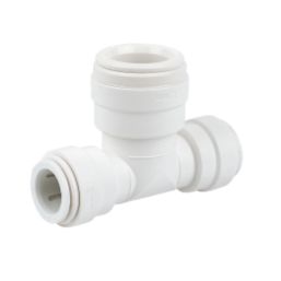 JG Speedfit Plastic Push-Fit Reducing Tee 15mm x 15mm x 22mm - Screwfix