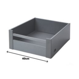 Essentials Soto Internal Deep Drawer Front Matt Grey 400mm - Screwfix