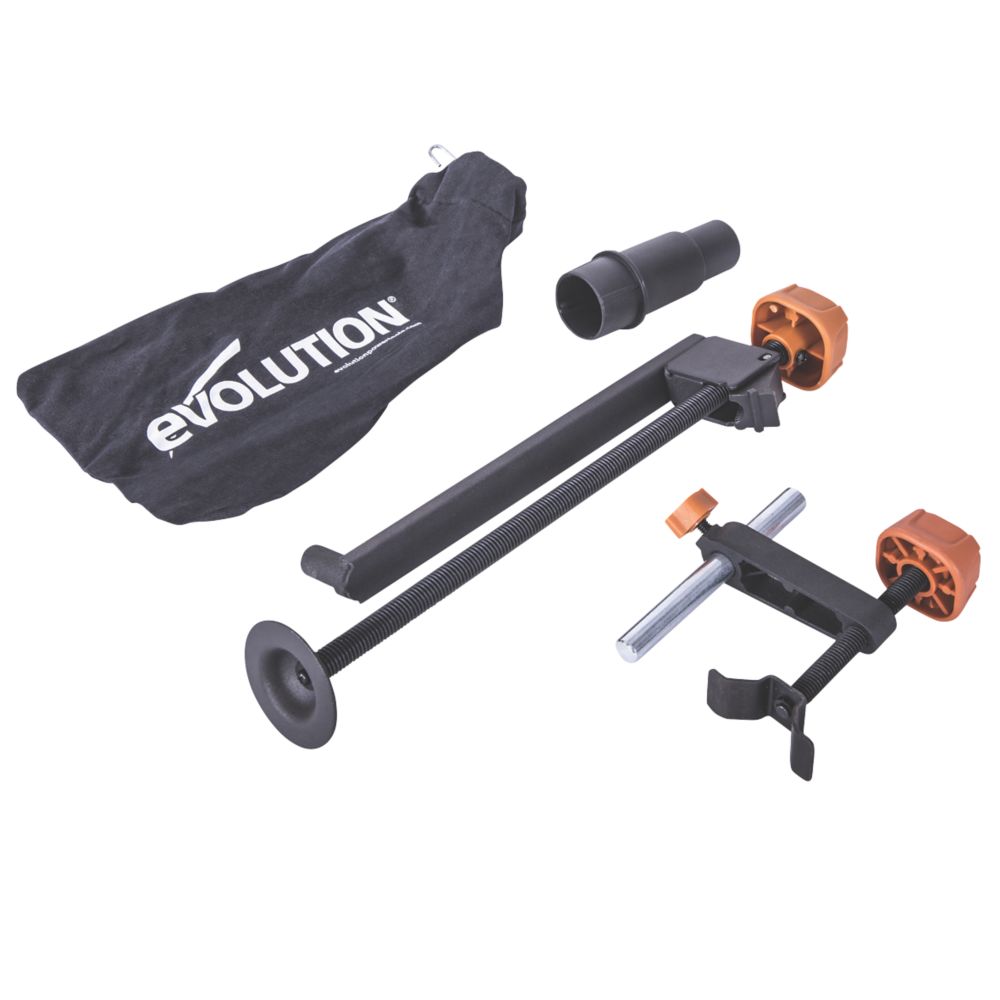Evolution 255mm mitre saw dust bag store