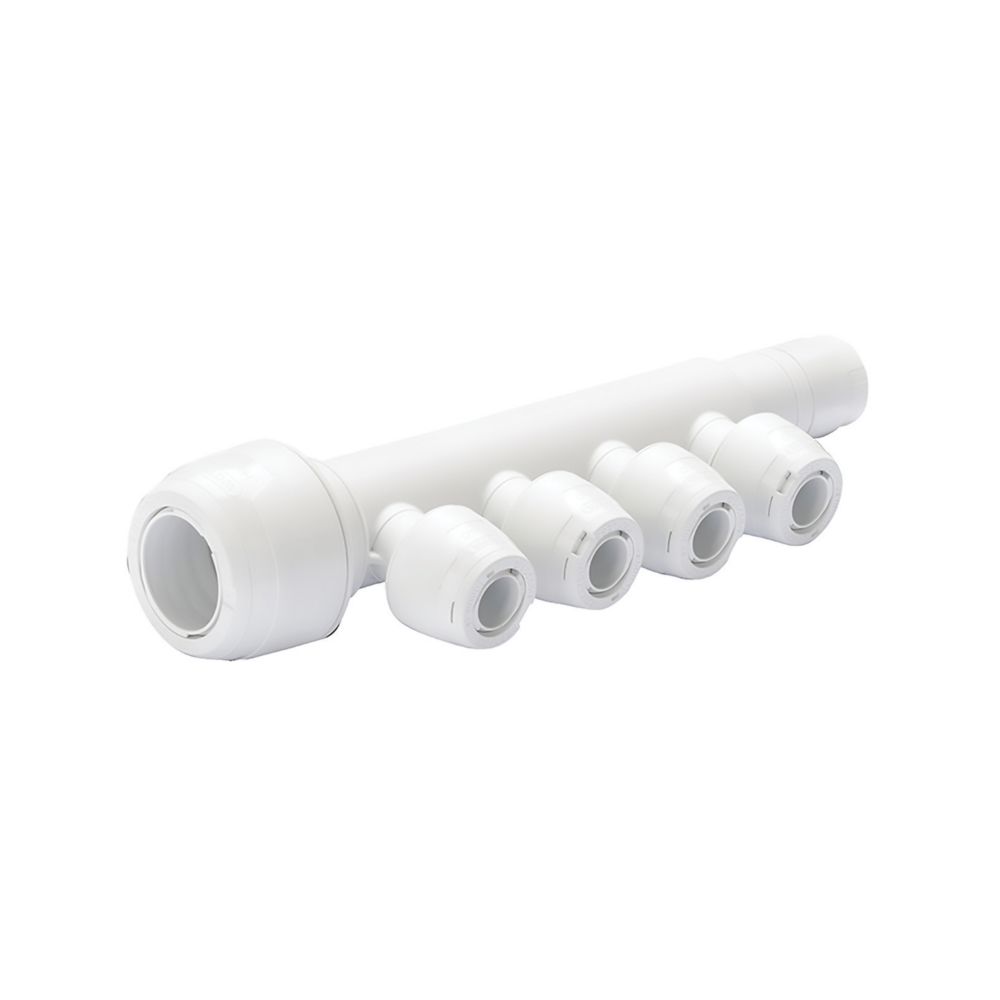 Hep2O Plastic Push-Fit Reducing 4 Port Keyless Spigot Manifold (Same ...