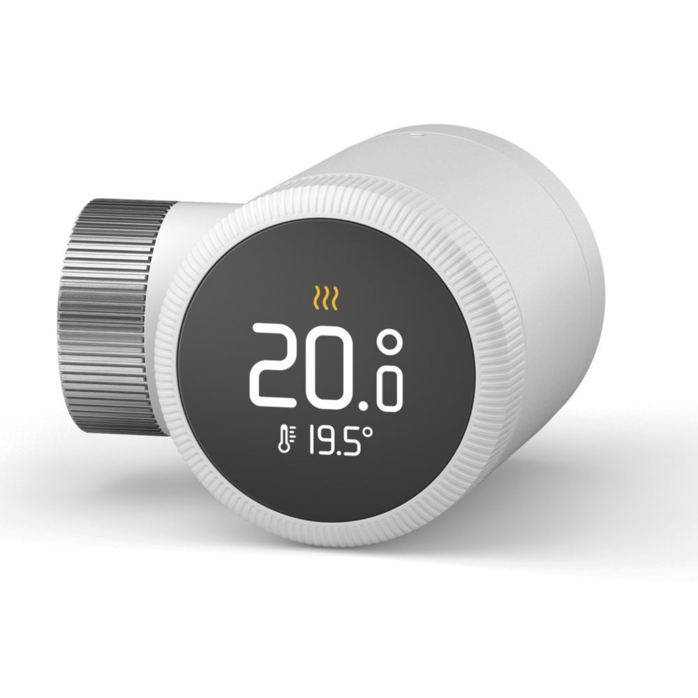 Tado X 15mm x 30mm White Straight Designer Smart Thermostatic Radiator ...