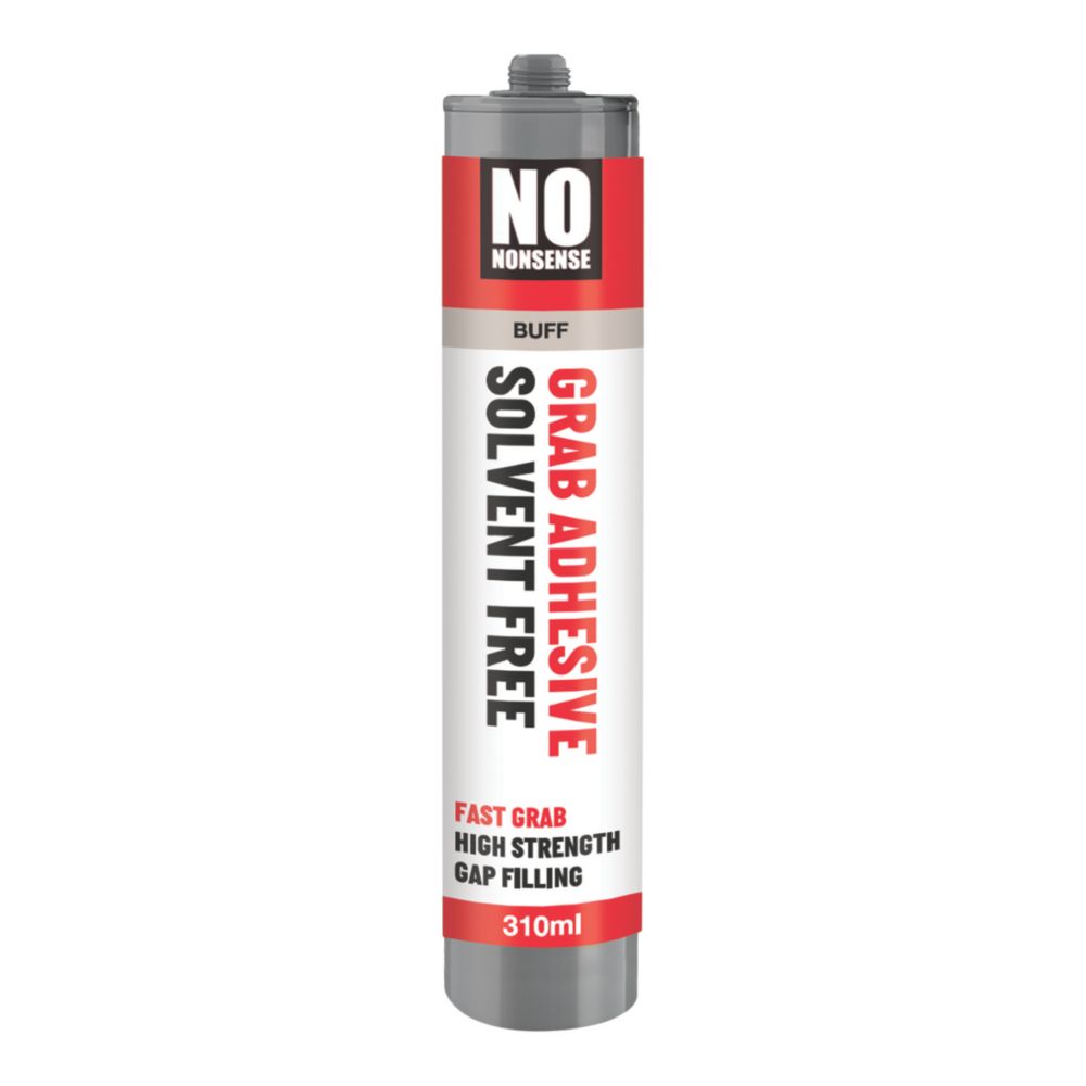 No Nonsense Solvent-Free Multi-Purpose Adhesive Beige 310Ltr - Screwfix