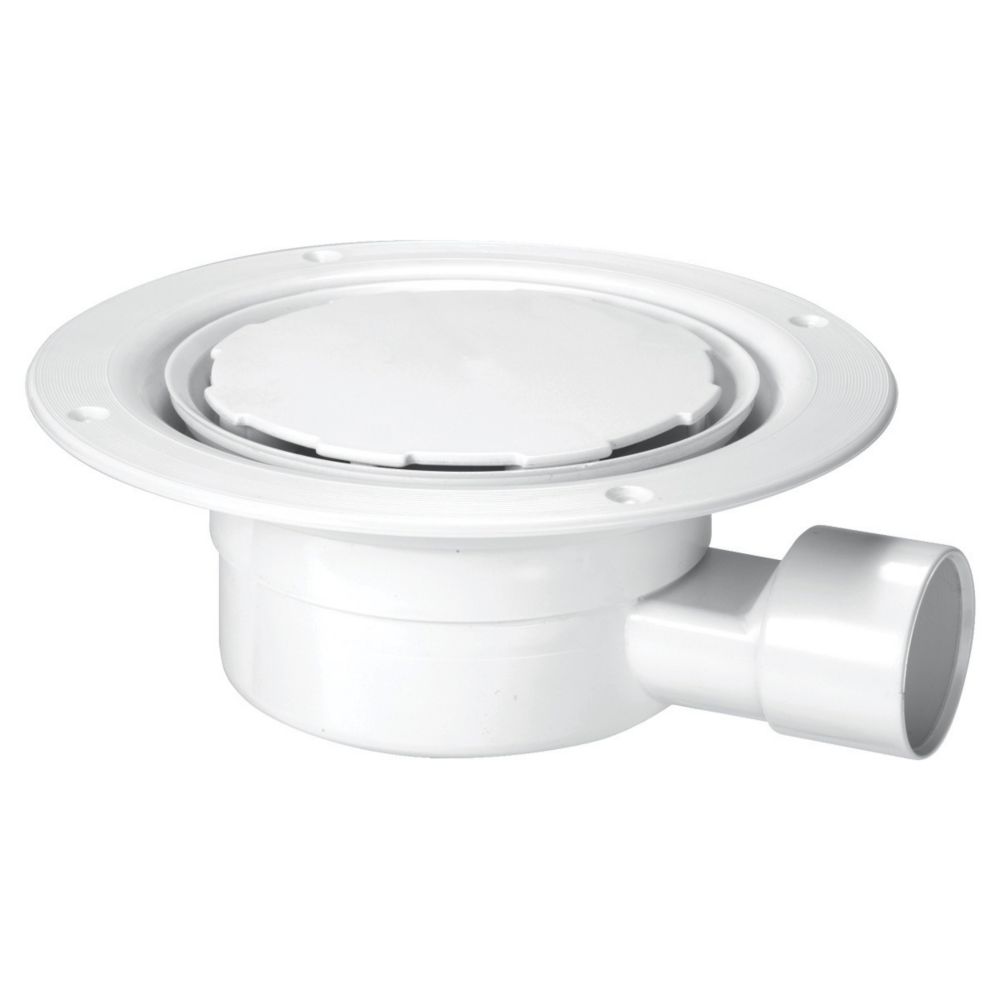 McAlpine VSG1WH-NSC Trapped Shower Gully Non-Return Valve - Screwfix