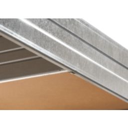 Essentials 5-Tier Metal Garage Shelving Unit 1200mm x 450mm x 1800mm ...