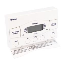 Drayton LP112 2-Channel Digital Programmer - Screwfix
