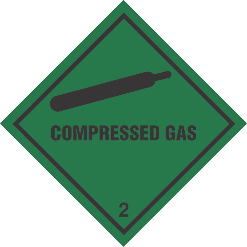 "Compressed Gas" Diamond 100mm x 100mm - Screwfix
