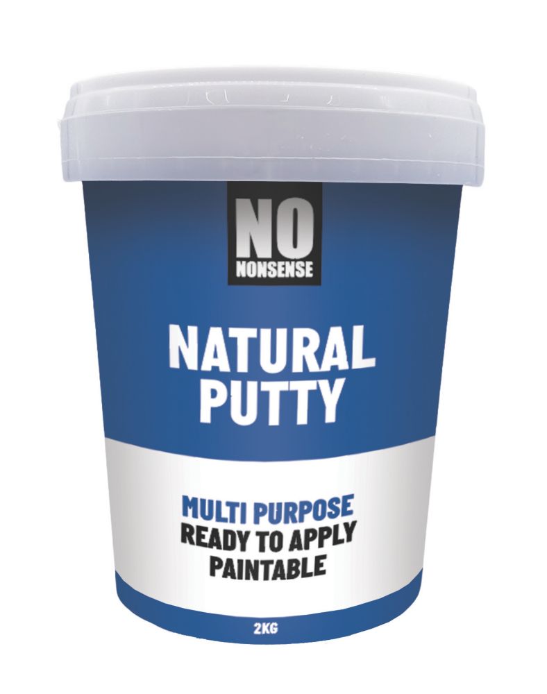 No Nonsense Multipurpose Glazing Putty Natural 2kg - Screwfix