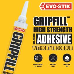 Evo-Stik Gripfill Solvent-Free Grab Adhesive White 350ml - Screwfix