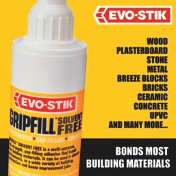Evo-Stik Gripfill Solvent-Free Grab Adhesive White 350ml - Screwfix