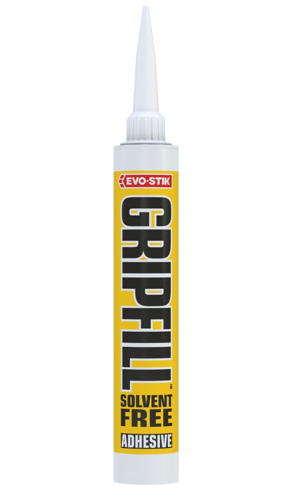 Evo-Stik Gripfill Solvent-Free Grab Adhesive White 350ml - Screwfix