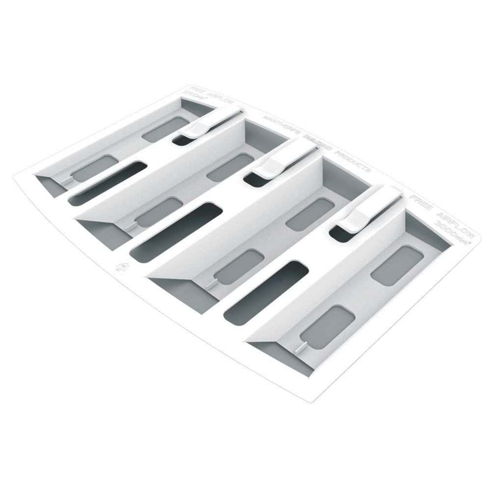 Manthorpe Felt Lap Vent White 10 Pack - Screwfix