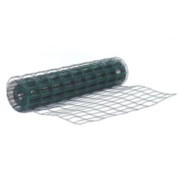 Apollo 50 x 100mm Heavy Duty PVC-Coated Wire Netting 1.2m x 10m - Screwfix