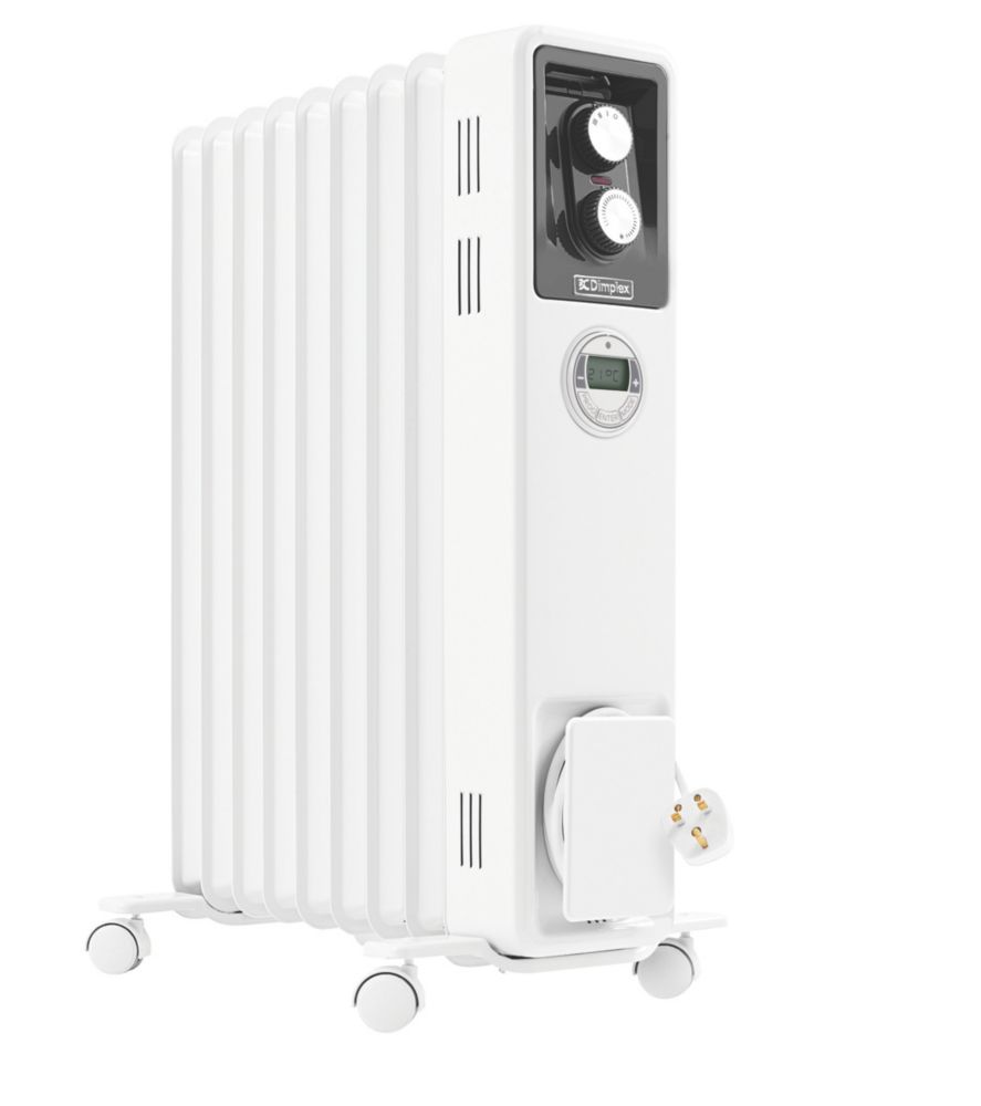 Dimplex 2000W Electric Portable Oil-Free Column Radiator with Timer ...