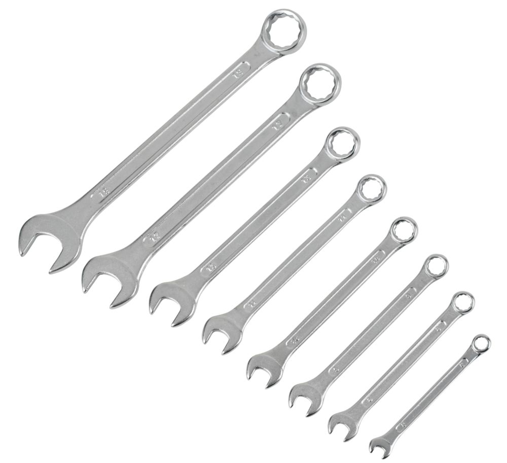 Combination Spanner Set 8 Pieces | Socket Sets | Screwfix.ie