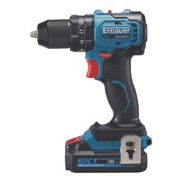 Erbauer ECCD18-Li 18V 1 x 2.0Ah Li-Ion EXT Brushless Cordless Combi ...