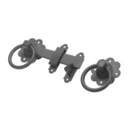 Hardware Solutions Ring Gate Latch Kit Epoxy Black - Screwfix