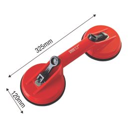 Forge Steel Double Cup Suction Lifter - Screwfix