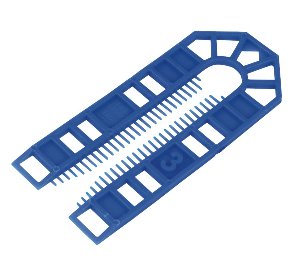 Broadfix Plastic Shims Large 101mm x 3mm x 43mm 200 Pack - Screwfix